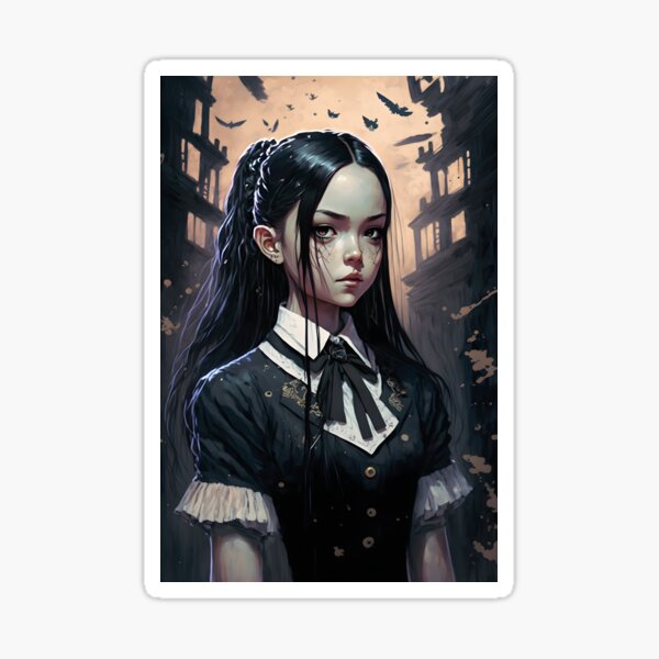 "Wednesday Addams, Ai-Generated Art, Netflix, Netflix Fun Art, Addams ...
