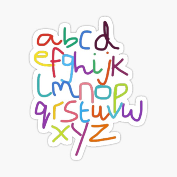 "ABC" Sticker for Sale by ITBShop | Redbubble