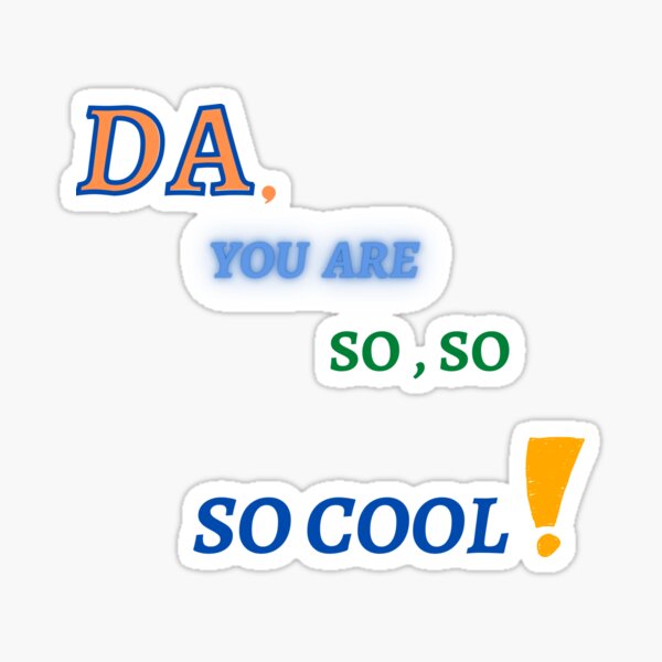 "Cool DA" Sticker for Sale by innoneeds | Redbubble