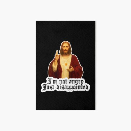 "Funny Disappointed Jesus Meme Digital Art" Art Board Print for Sale by ...
