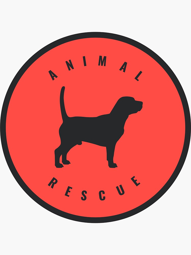 "Animal Rescue" Sticker for Sale by nyah14 | Redbubble