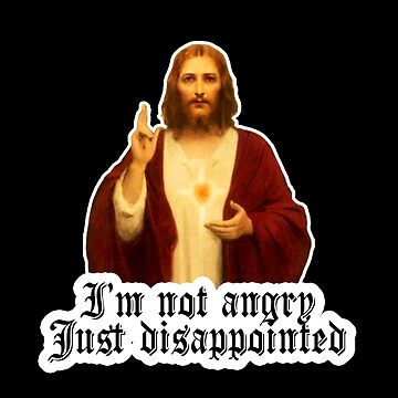 "Funny Disappointed Jesus Meme Digital Art" Art Board Print for Sale by ...