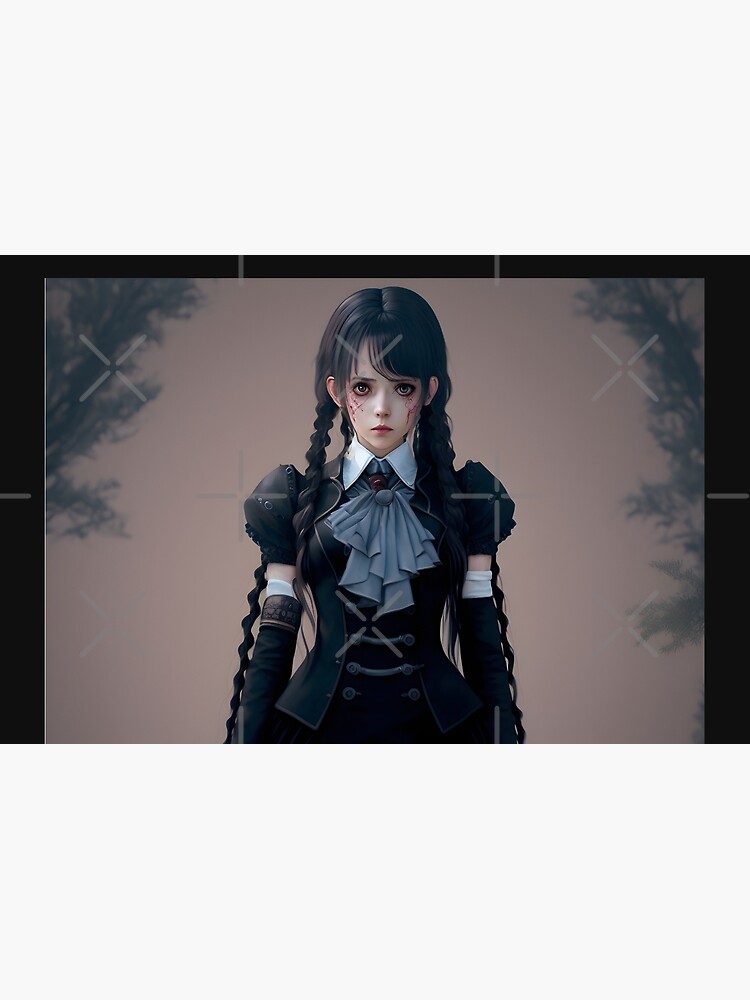 "Wednesday Addams, Ai-Generated Art, Netflix, Netflix Fun Art, Addams ...