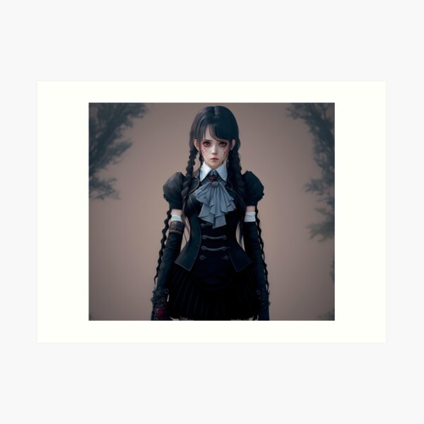 "Wednesday Addams, Ai-Generated Art, Netflix, Netflix Fun Art, Addams ...