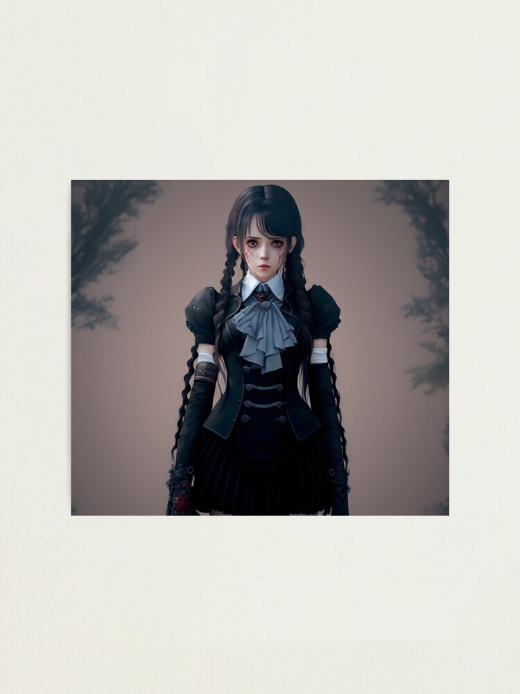 "Wednesday Addams, Ai-Generated Art, Netflix, Netflix Fun Art, Addams ...