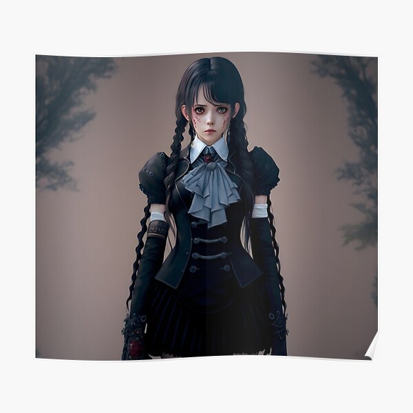 "Wednesday Addams, Ai-Generated Art, Netflix, Netflix Fun Art, Addams ...