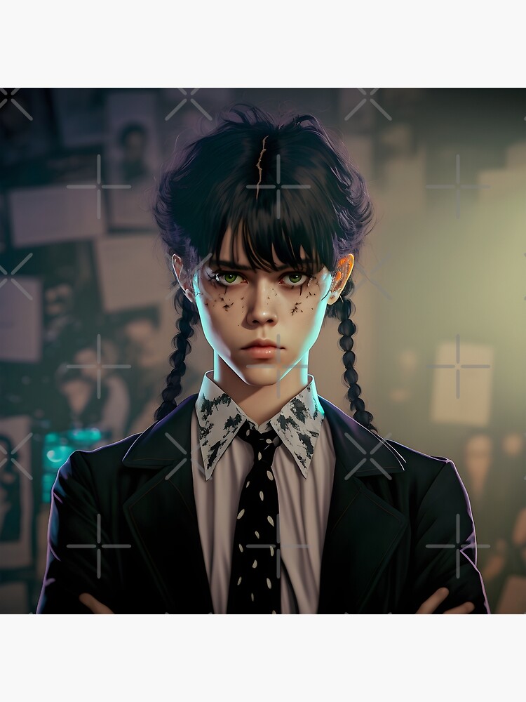 "Wednesday Addams, Ai-Generated Art, Netflix, Netflix Fun Art, Addams ...