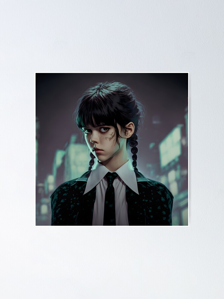 "Wednesday Addams, Ai-Generated Art, Netflix, Netflix Fun Art, Addams ...