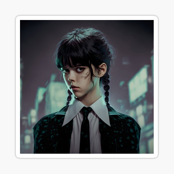 "Wednesday Addams, Ai-Generated Art, Netflix, Netflix Fun Art, Addams ...