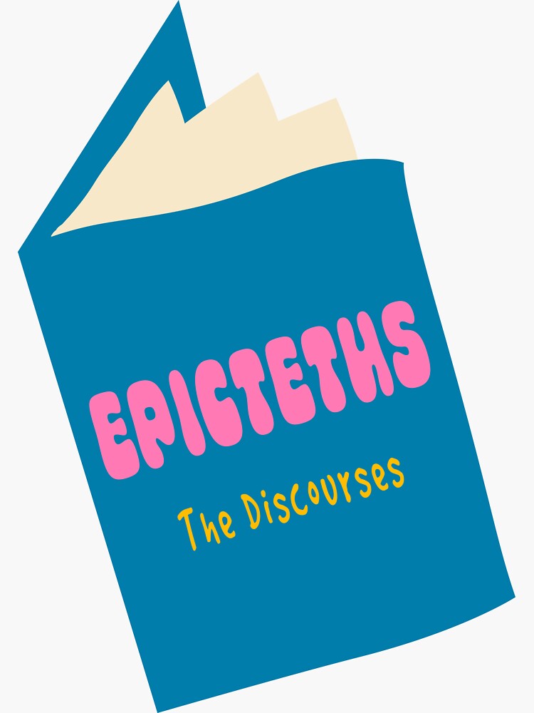 "Epictetus Stoic Book Sticker | The Discourses" Sticker for Sale by ...