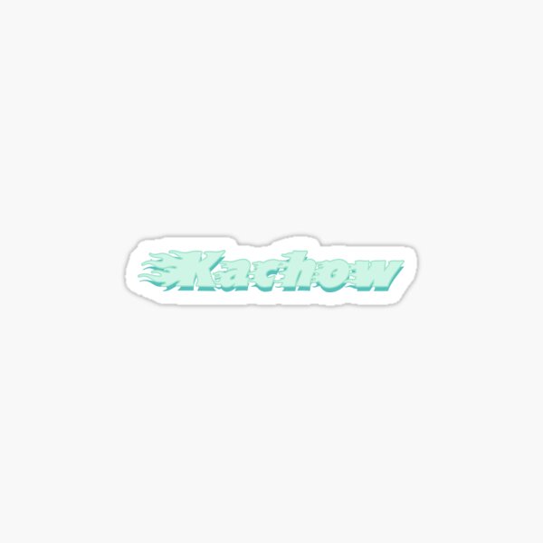 "Kachow" Sticker for Sale by Charislit | Redbubble