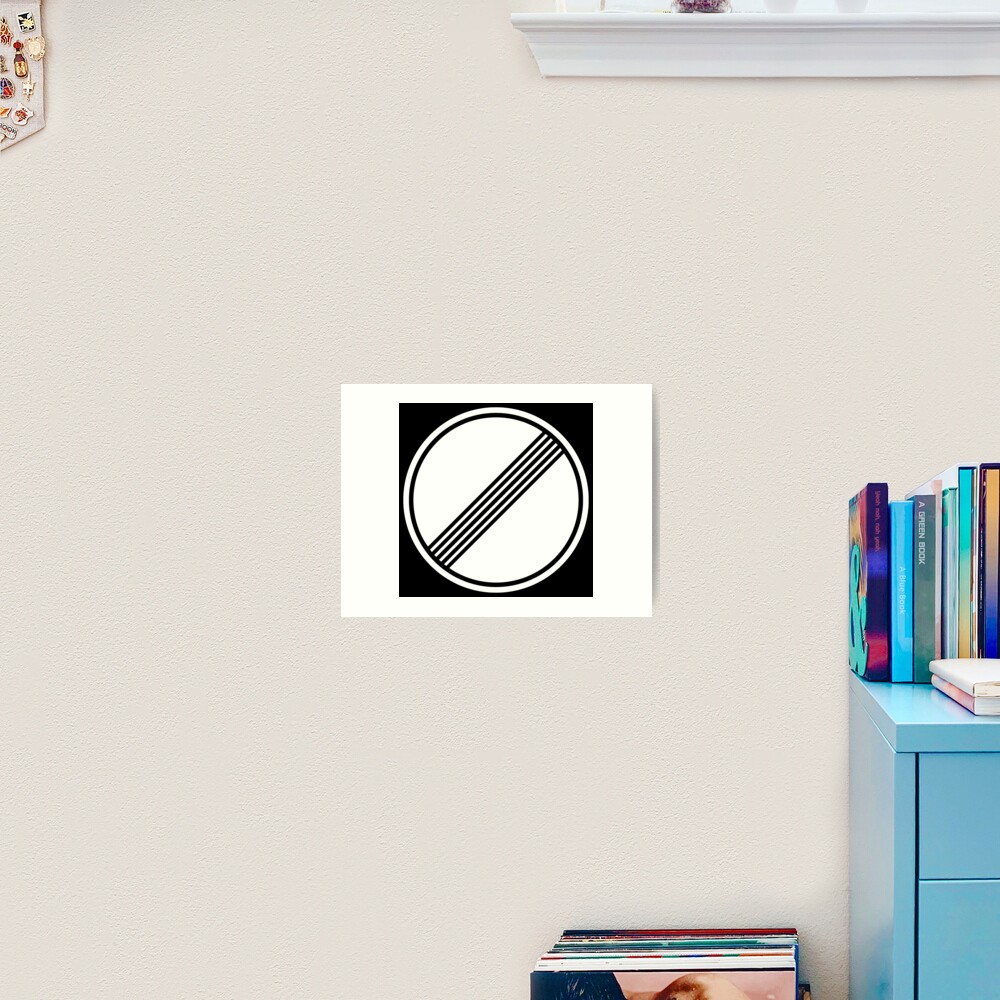 "Autobahn Unrestricted Speed Sign" Poster for Sale by Designs by Kool ...