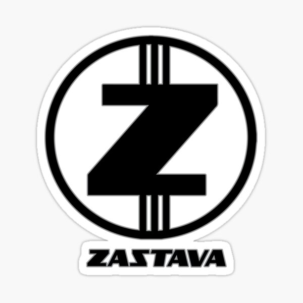 "Zastava Oldschool Logo" Sticker for Sale by jaffagear | Redbubble