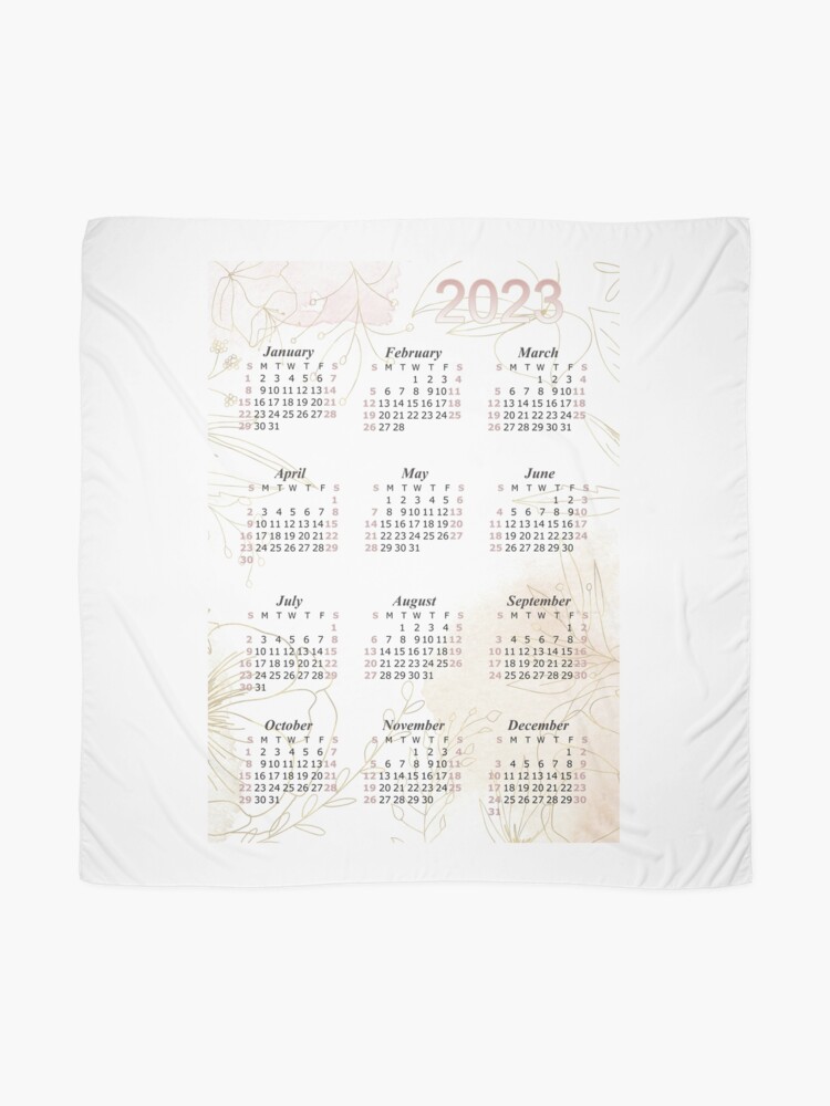 "2023 Yearly Calendar, Wall Calendar 12 Months, Yearly Planner, One ...