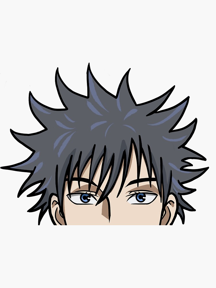 "Cursed Shadow User peeker" Sticker for Sale by sugoi-inks | Redbubble