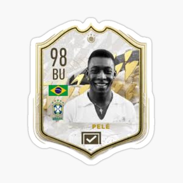 "pele sticker-pele-best player-pele10" Sticker for Sale by ...
