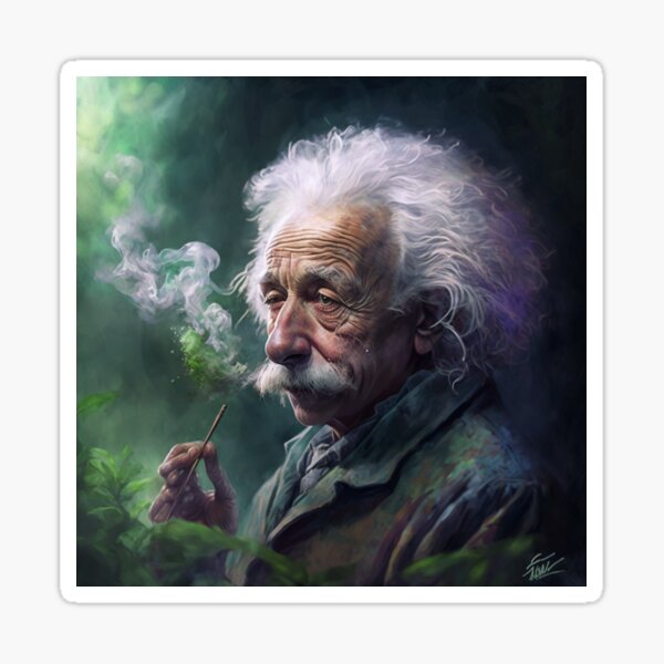 "Albert Einstein " Sticker for Sale by Hasanacar42 | Redbubble