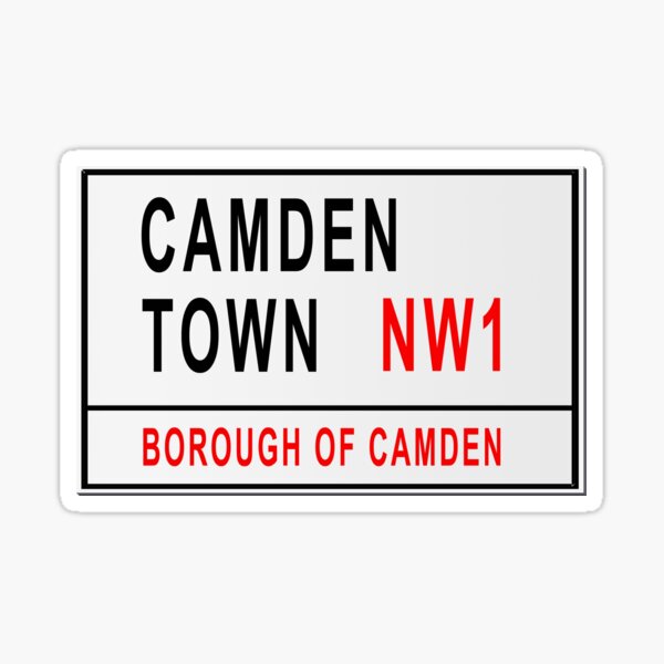 "Camden Town Street Sign London" Sticker for Sale by johns-stickerss ...