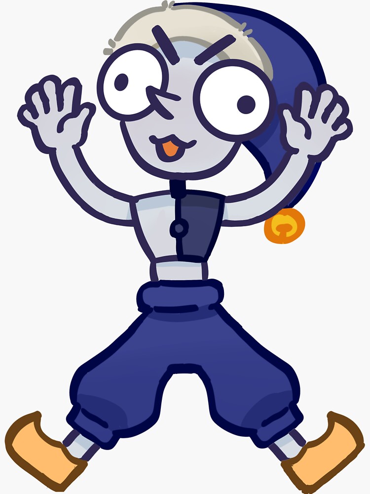 "Goofy Moon" Sticker for Sale by RainDoodlez | Redbubble