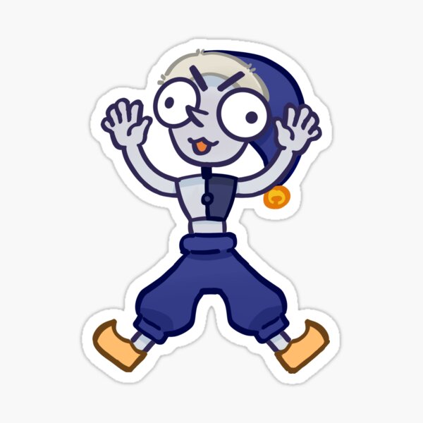 "Goofy Moon" Sticker for Sale by RainDoodlez | Redbubble