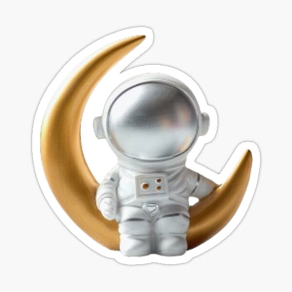 "Astronaut on Moon" Sticker for Sale by Ruby Power | Redbubble