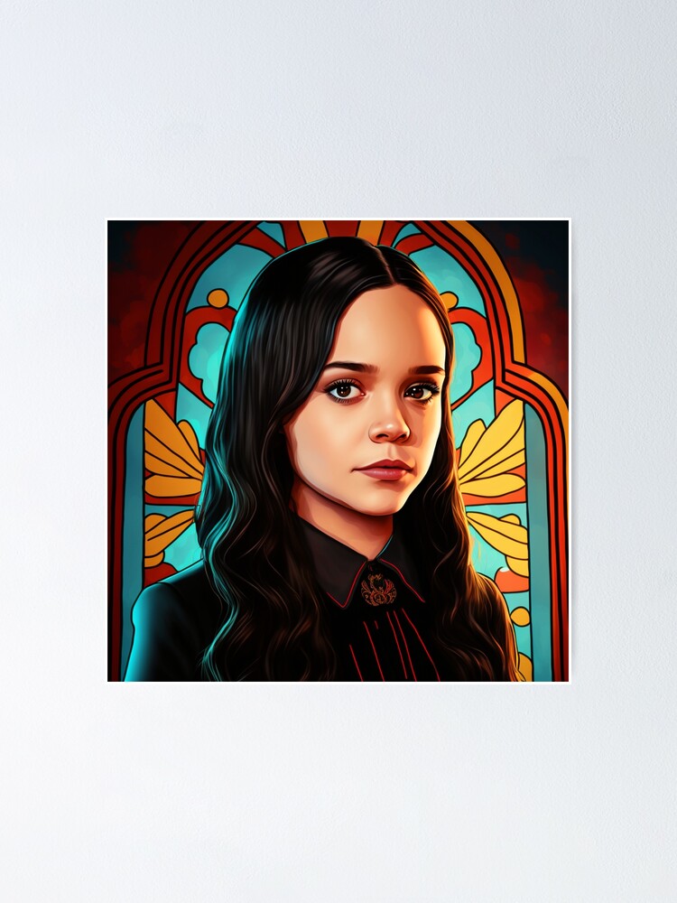 "Wednesday Addams" Poster for Sale by L-Media | Redbubble
