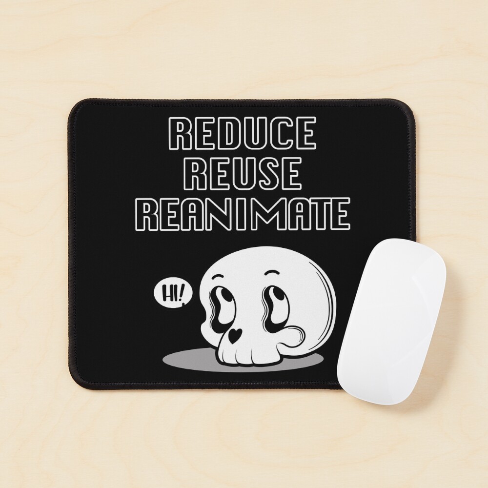 "Reduce Reuse Reanimate" Sticker for Sale by LureLight | Redbubble