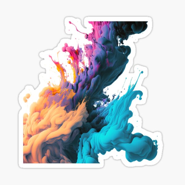 "Dramatic ink contrasting vivid red, blue, and purple colors. Vivid and ...