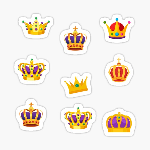 "Royal Crown Collection" Sticker for Sale by silviaol | Redbubble