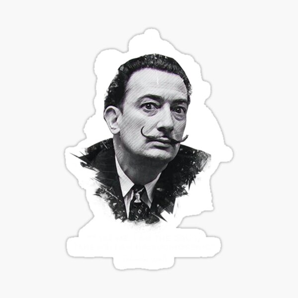 "Salvador Dali " Sticker for Sale by wellsmillerse | Redbubble