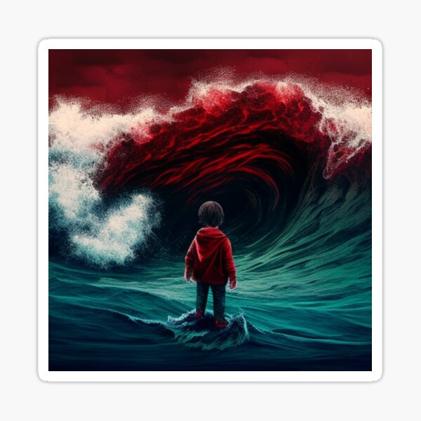 "Red Tide" Sticker for Sale by KidCredible | Redbubble