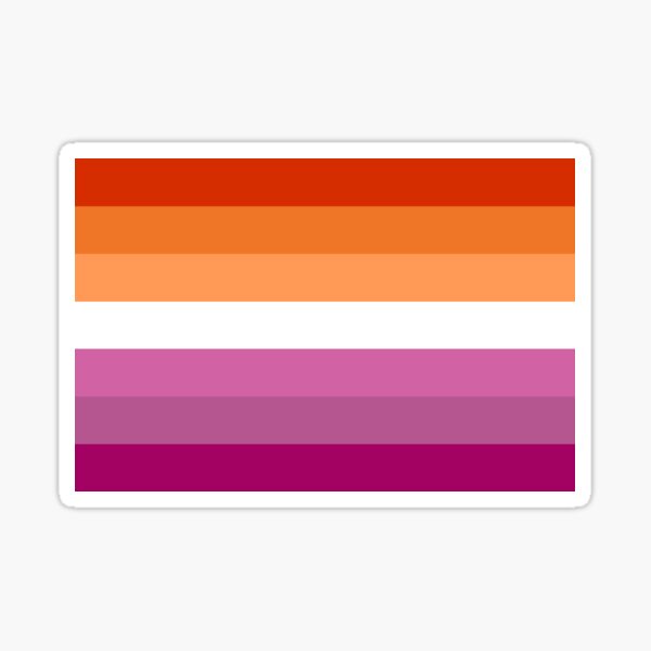 Lesbian Pride Sticker For Sale By Bloopie Hp Redbubble