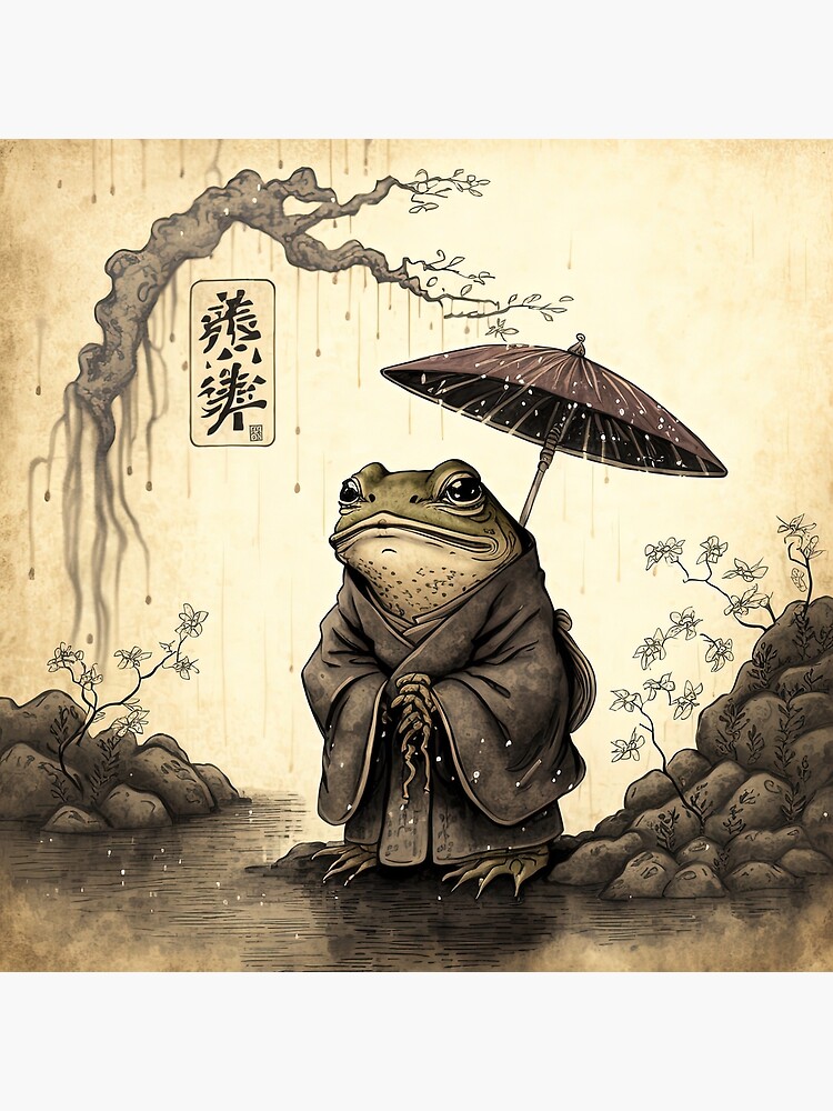 "Rainy Day Frog" Poster for Sale by WaveTheory | Redbubble