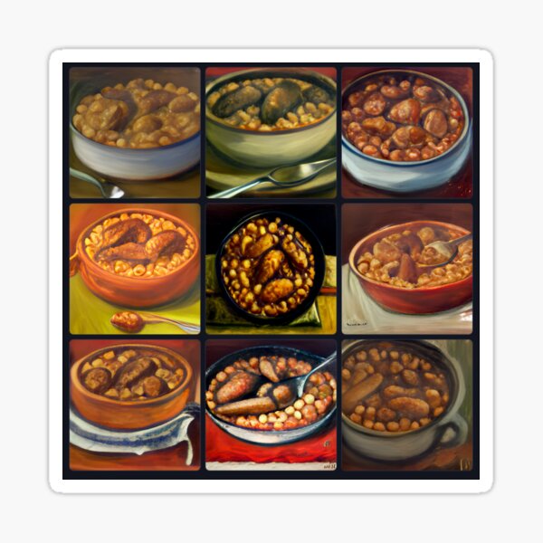 "Cassoulet art pack" Sticker for Sale by CinderPress | Redbubble