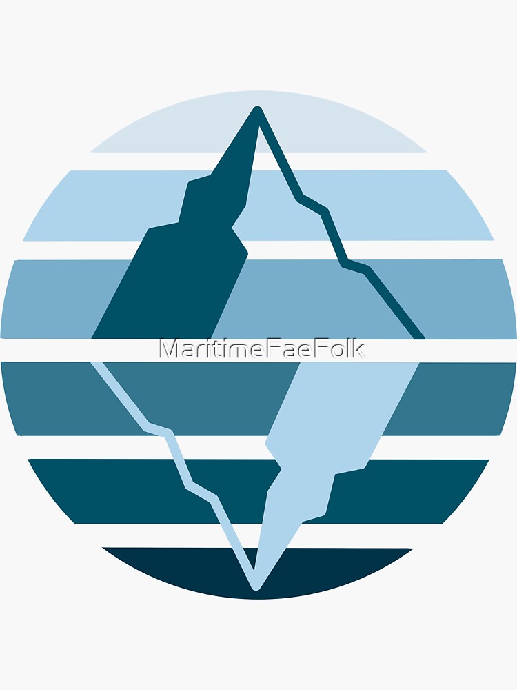 "Iceberg" Sticker for Sale by MaritimeFaeFolk | Redbubble