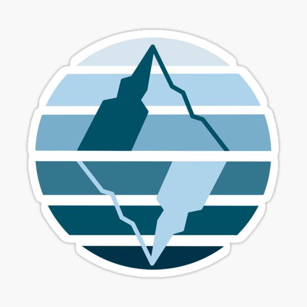 "Iceberg" Sticker for Sale by MaritimeFaeFolk | Redbubble