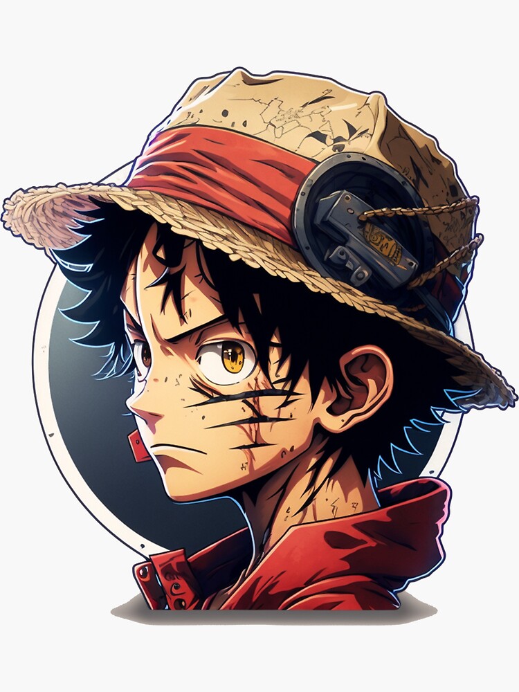 "Luffy One Piece" Sticker for Sale by HD90 | Redbubble