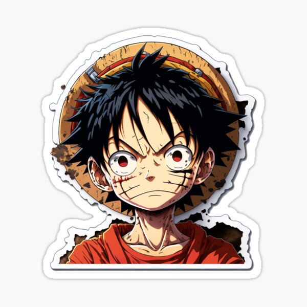 "Luffy One Piece" Sticker for Sale by HD90 | Redbubble