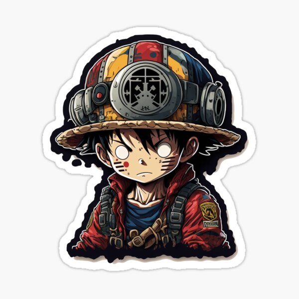 "Luffy One Piece" Sticker for Sale by HD90 | Redbubble