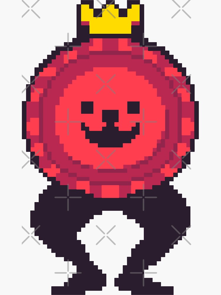 "K. Round Deltarune " Sticker for Sale by RandomHumanoid | Redbubble