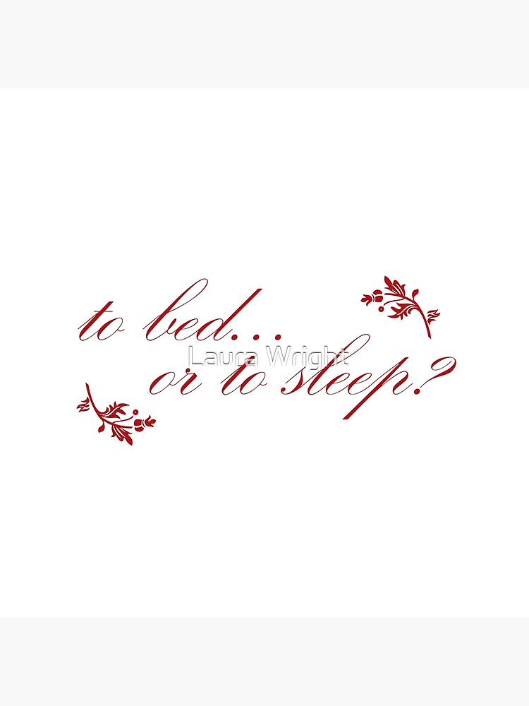 "Outlander - to bed or to sleep?" Poster by laurathedrawer | Redbubble