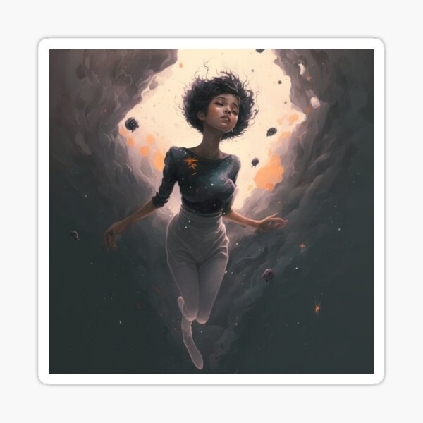 "The Girl" Sticker for Sale by Yeamie-Boutique | Redbubble