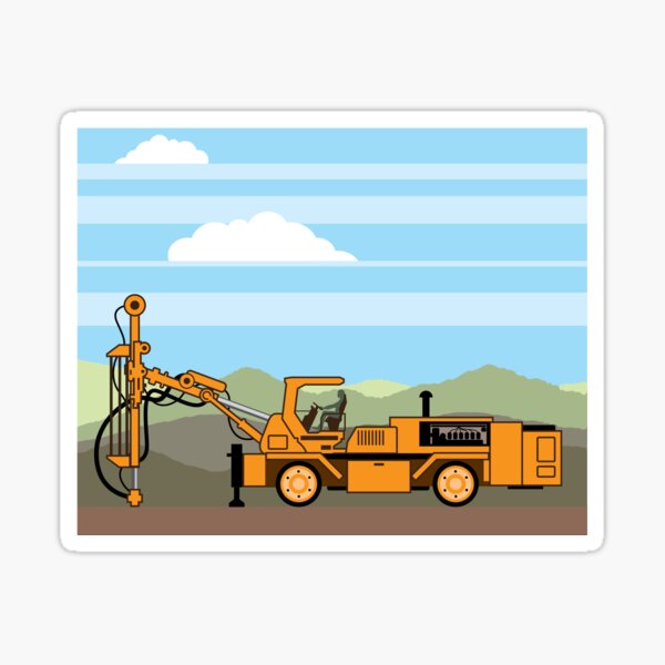 "Drilling Rig" Sticker for Sale by vectorworks51 | Redbubble
