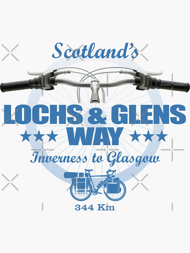 "Lochs & Glens (H2)" Sticker for Sale by curranmorgan | Redbubble