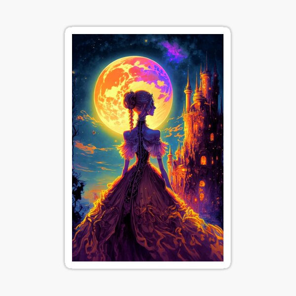 "Enchanted Night" Sticker for Sale by Digital-Castle | Redbubble