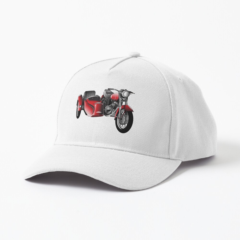 "Sidecar motorcycle cartoon illustration " Sticker for Sale by ...