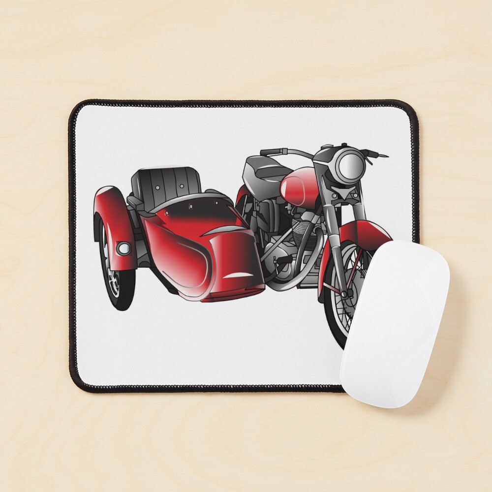 "Sidecar motorcycle cartoon illustration " Sticker for Sale by ...