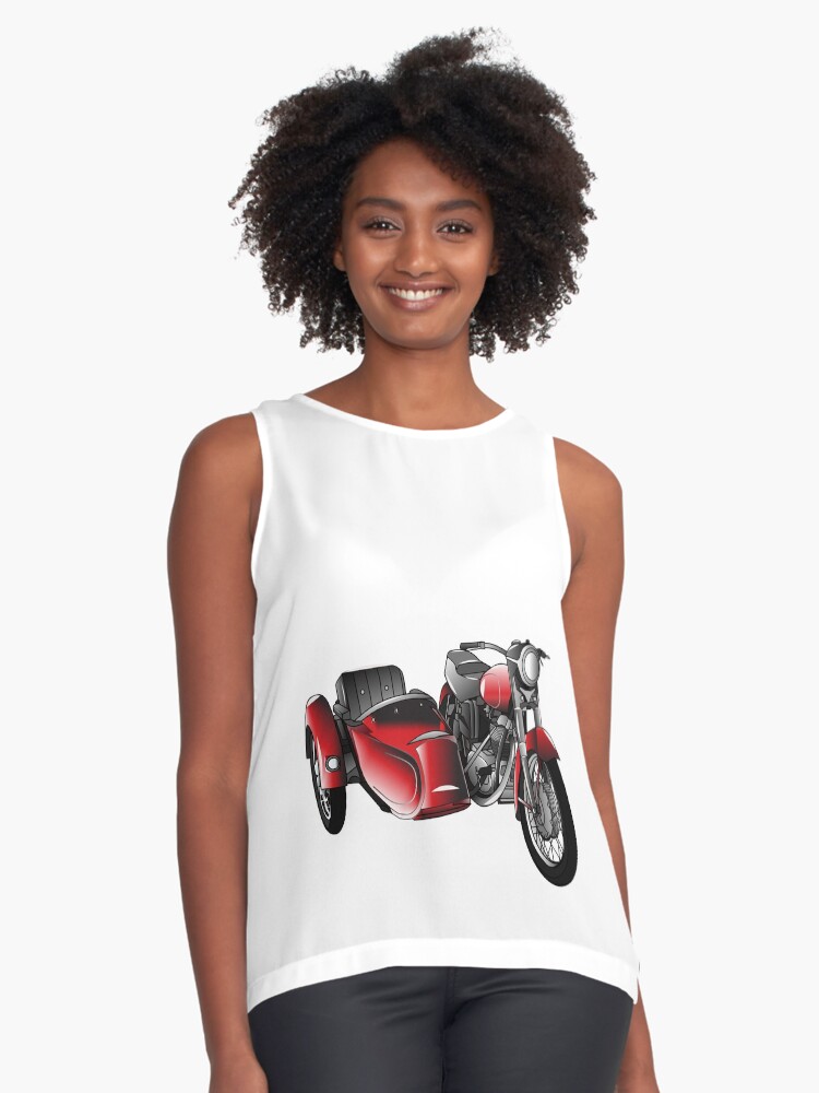 "Sidecar motorcycle cartoon illustration " Sticker for Sale by ...