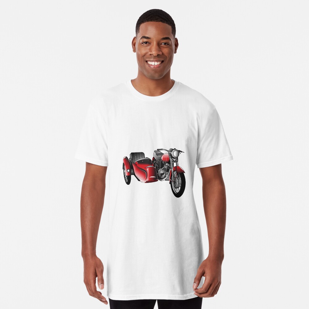 "Sidecar motorcycle cartoon illustration " Sticker for Sale by ...