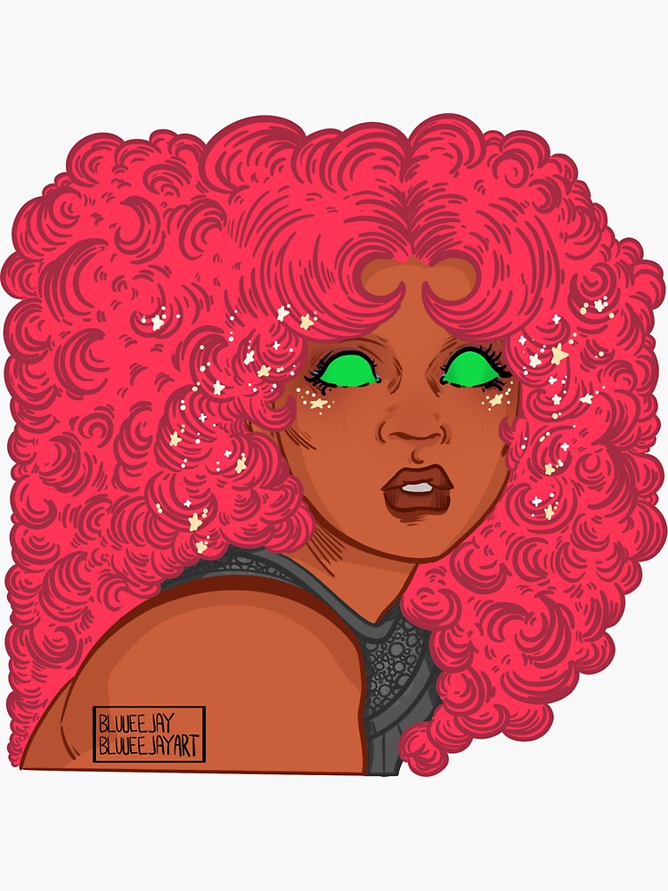 "Kory 80'S inspired sticker" Sticker for Sale by bluueejayart | Redbubble